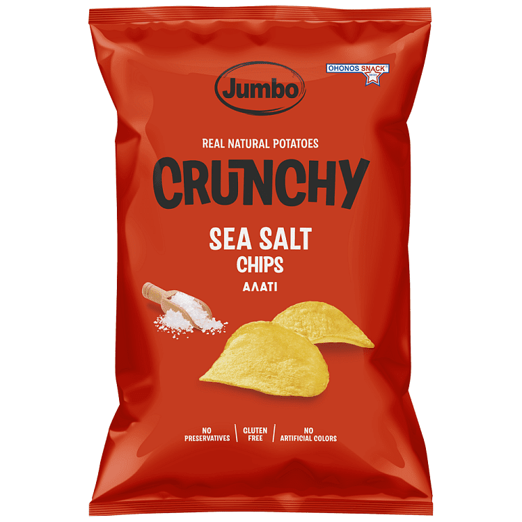 Jumbo Crunchy Chips Αλάτι 90gr | mymarket.gr