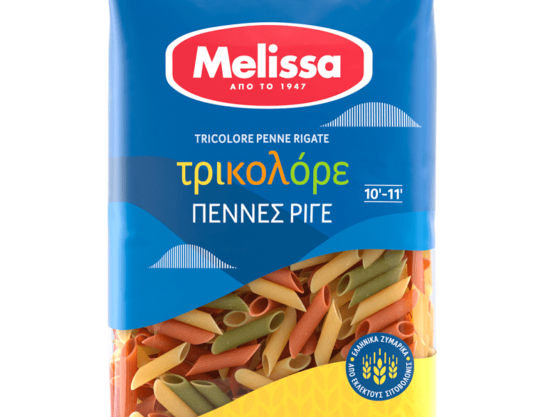 Melissa Πέννες Ριγέ Τρικολόρε 500gr | mymarket.gr