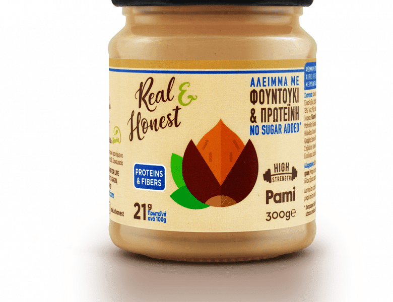Pami Real & Honest Αλειμμα Με Φουντούκι & Πρωτεΐνη 300gr | mymarket.gr