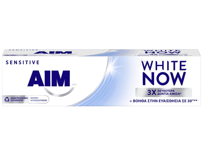 Aim White Now Οδοντόκρεμα Sensitive 75ml | mymarket.gr