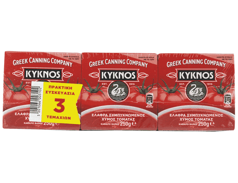 Kyknos Χυμός Τομάτας 3x250ml | mymarket.gr