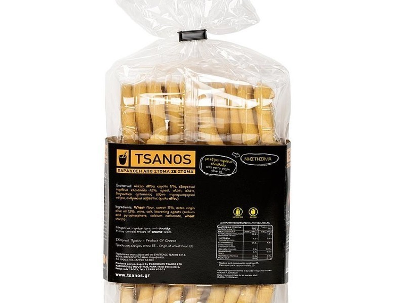 Tsanos Kουλούρια Με Καρότο 200gr | mymarket.gr