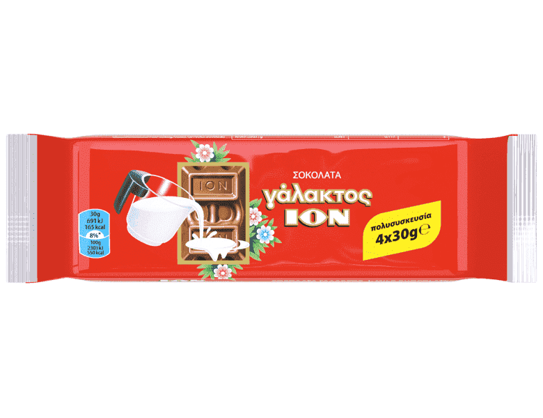 ΙΟΝ Σοκολάτα Γάλακτος 4x30gr | mymarket.gr
